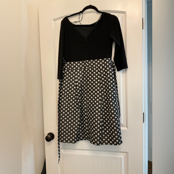 Jessica Howard | Dresses | Jessica Howard Black And Wight Polka Dot ...